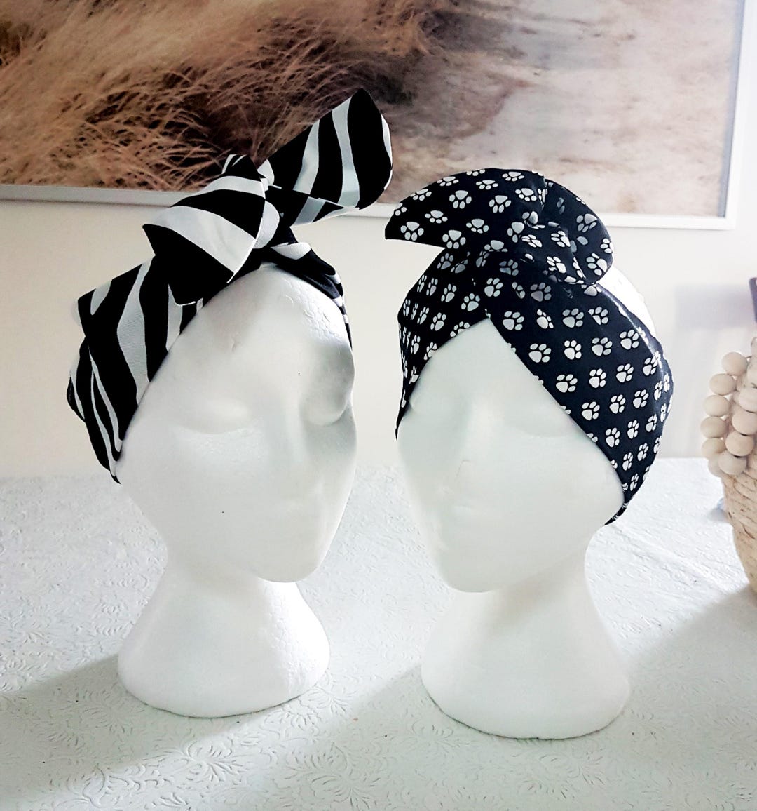Handmade Cotton Wire Headband, Twist Knot Hair Wrap - Etsy