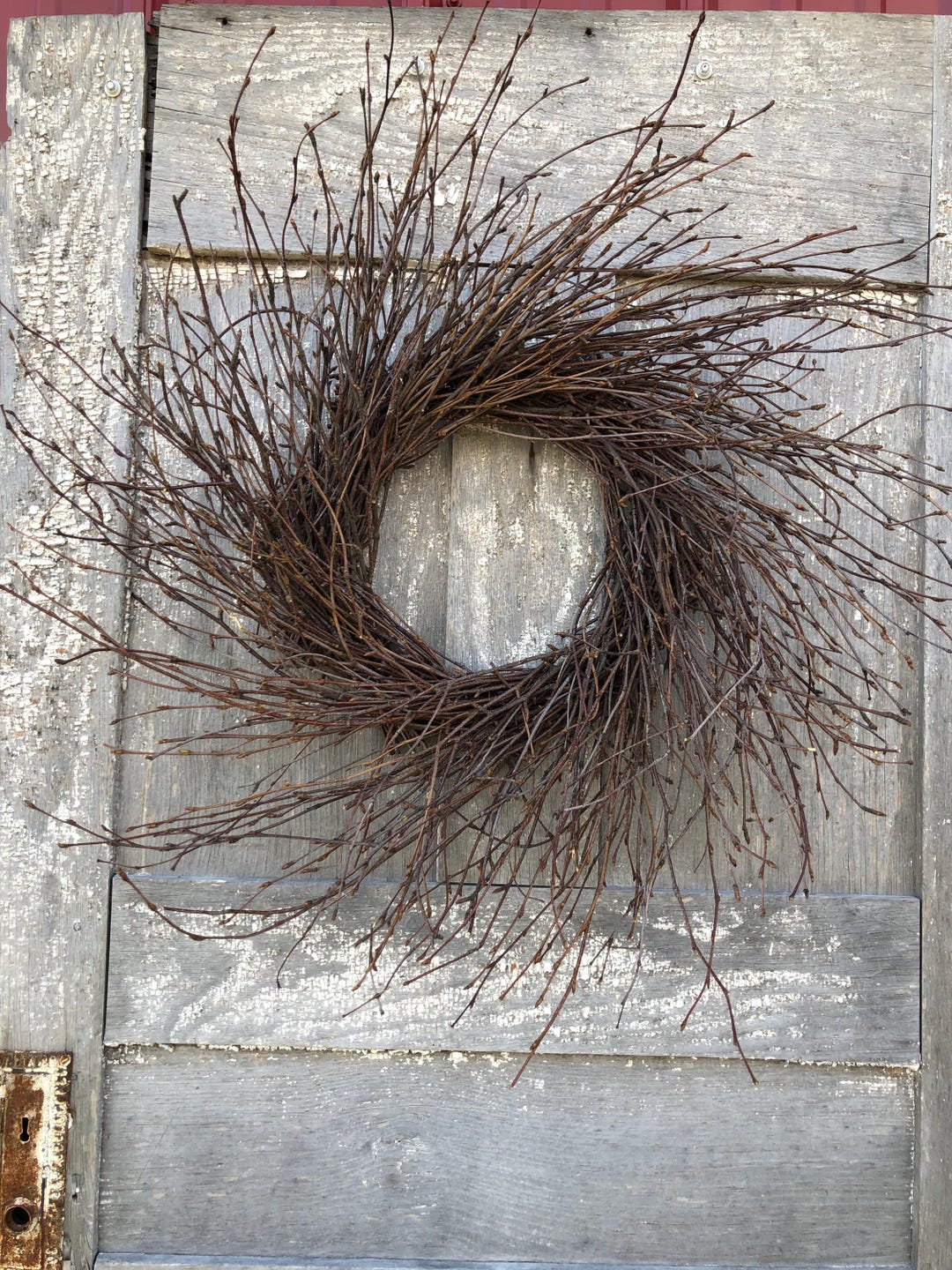 Twig Wreath, Dried Flower Wreath, Natural Twig Wreath, Large Twig ...