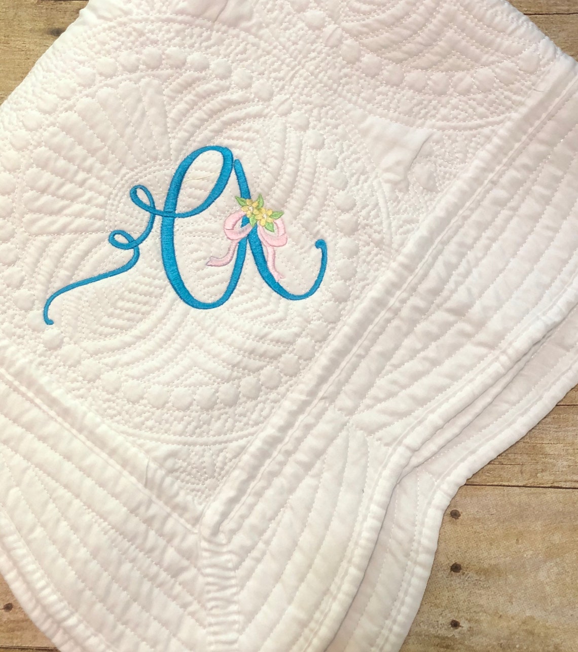 Baby Quilt Monogram Quilt Personalized Quilt Nursery Quilt - Etsy