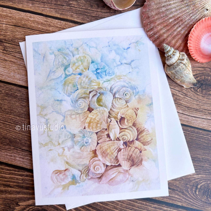 Seashell Watercolor - Etsy
