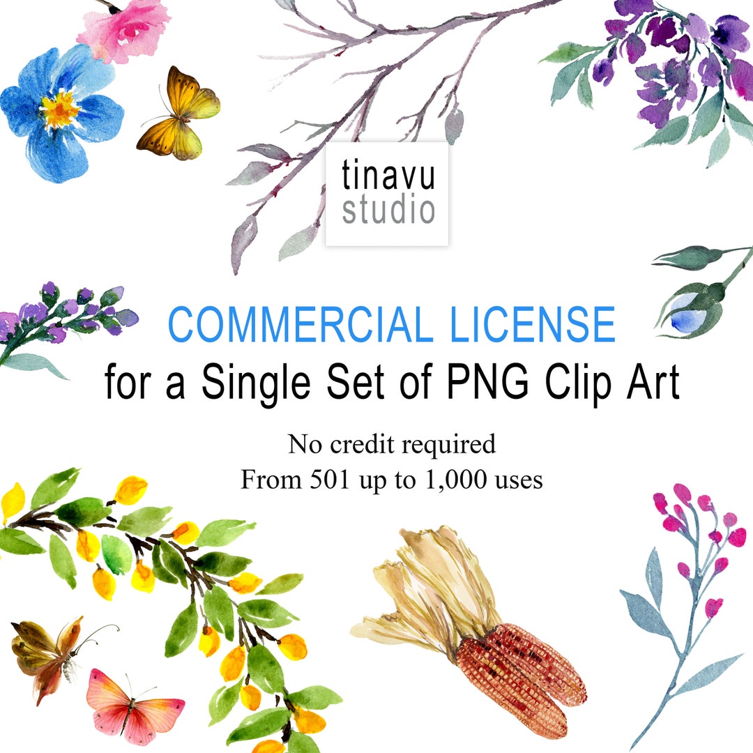 Commercial License for Clip Art Digital Download, License for a Single ...