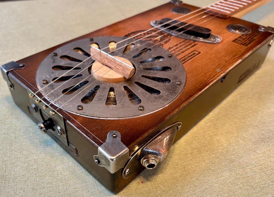 4 String Electric Cigar Box Resonator Guitar 2026-1 - Etsy