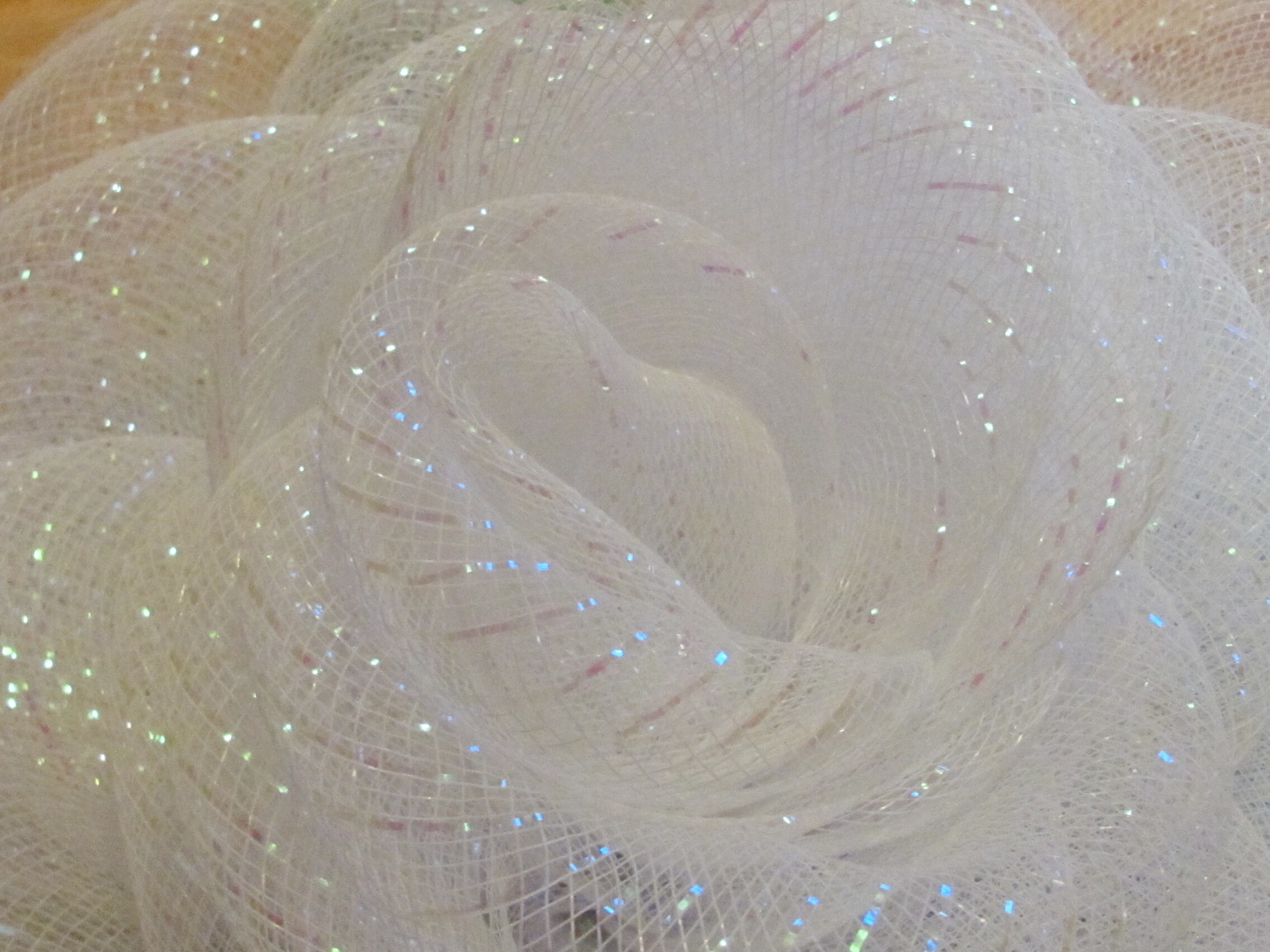 Beautiful Newly Made Deco Mesh White Rose Wreath - Etsy