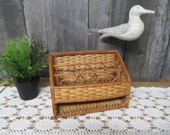 Wicker Letter Holder | Etsy