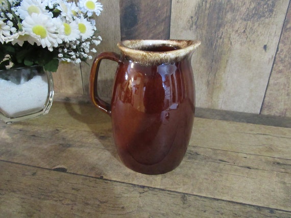 Vintage Hull Milk Pitcher Hull Pottery USA VTG Hull Brown - Etsy