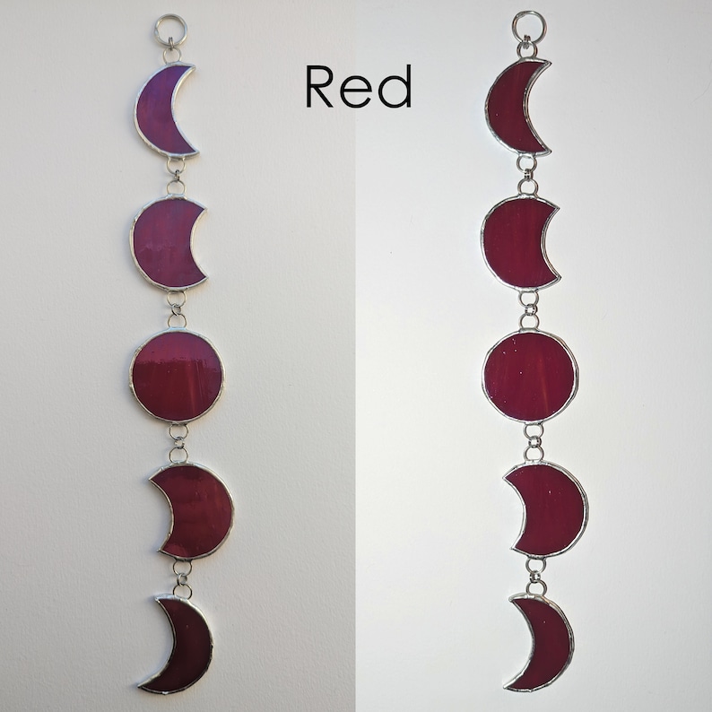 Stained Glass Moon Phase Hanger - Etsy UK