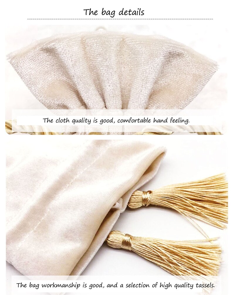 Soft Velvet Tassels Pouch Bag Storage Pouch Gift Pouch - Etsy