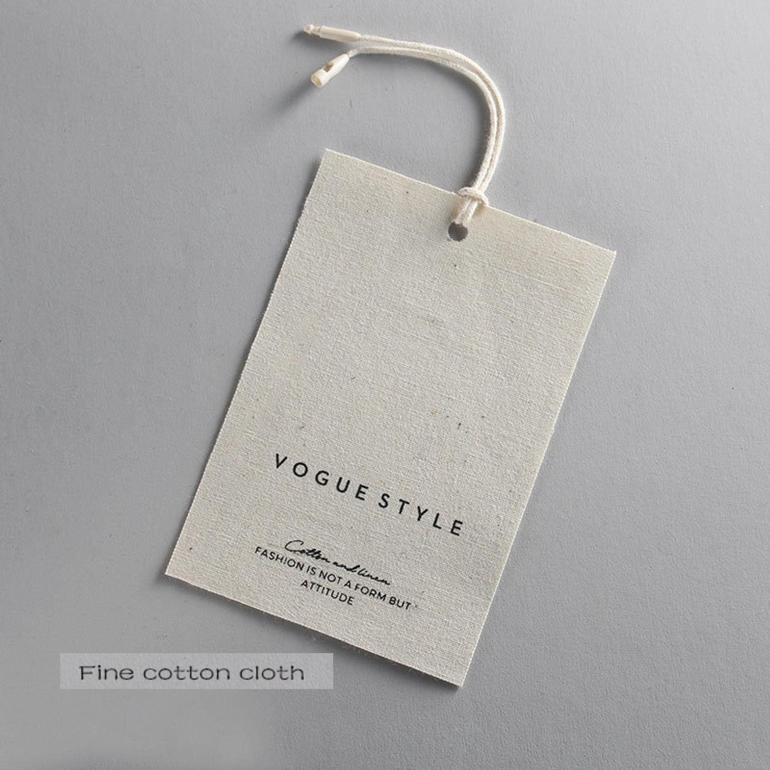 1000 Pcs Custom Cotton Hang Tag Beige / White Cotton Hang | Etsy
