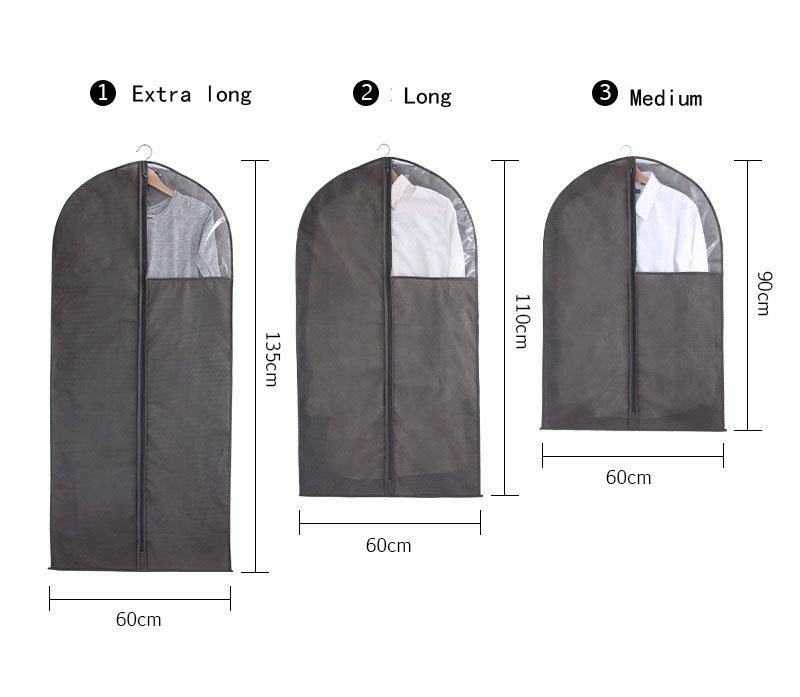 Thickened Garment Cover With Transparent Window Dust Cover - Etsy