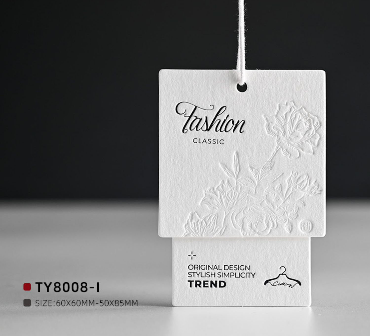 Set of 1000, Customized Double Hang Tags, Business Hang Tag, Price Tag ...