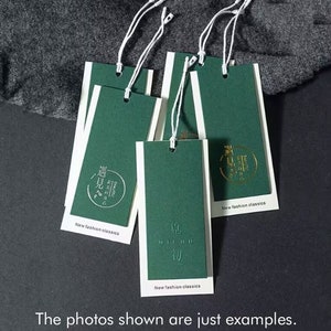 Custom Green Hang Tags | Choose Your Material, Size, Color & Design to ...