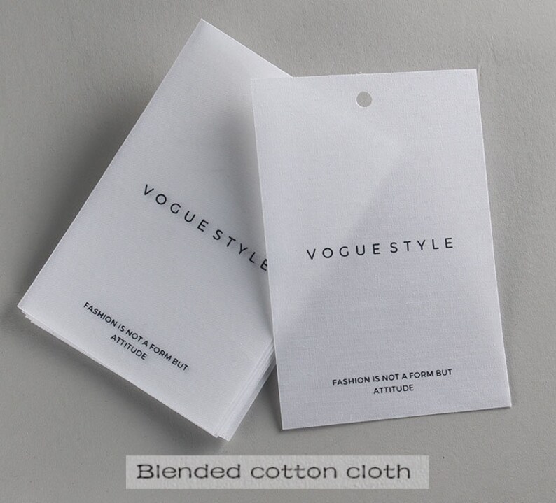 1000 Pcs Custom Cotton Hang Tag Beige / White Cotton Hang | Etsy