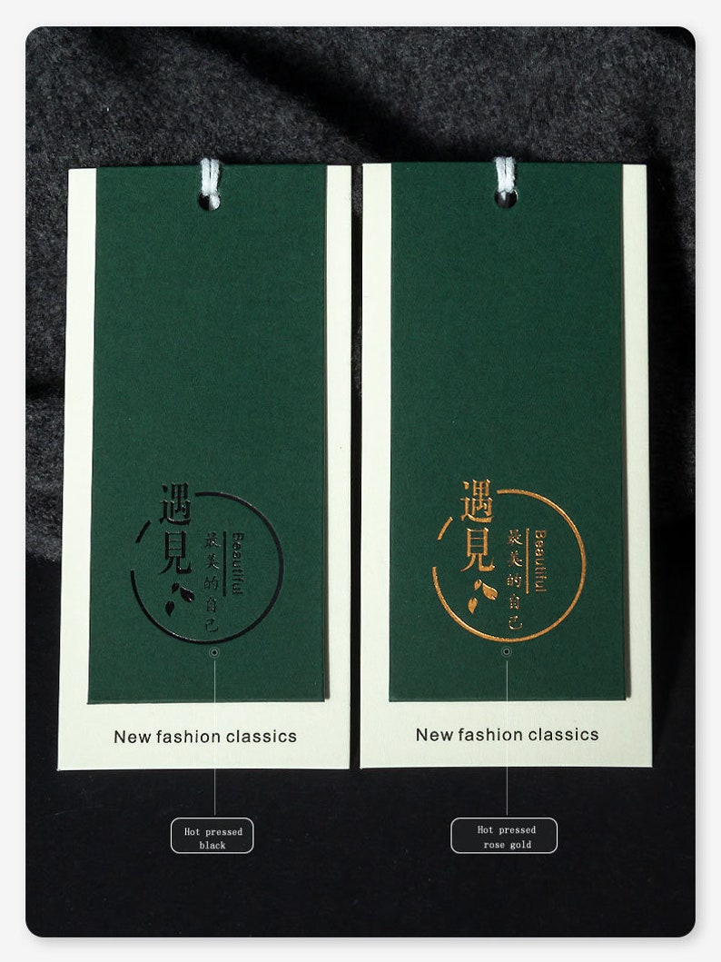 Custom Green Hang Tags Choose Your Material Size Color & - Etsy