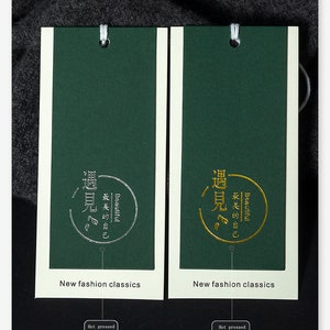 Custom Green Hang Tags | Choose Your Material, Size, Color & Design to ...