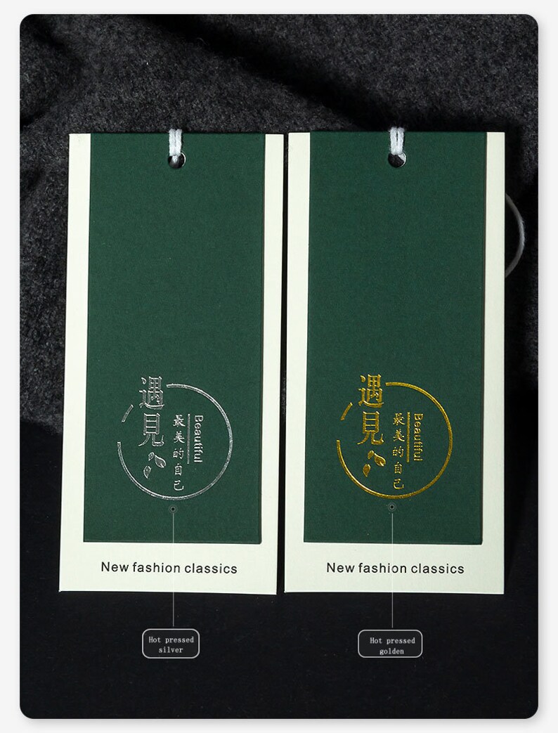 Custom Green Hang Tags Choose Your Material Size Color & - Etsy