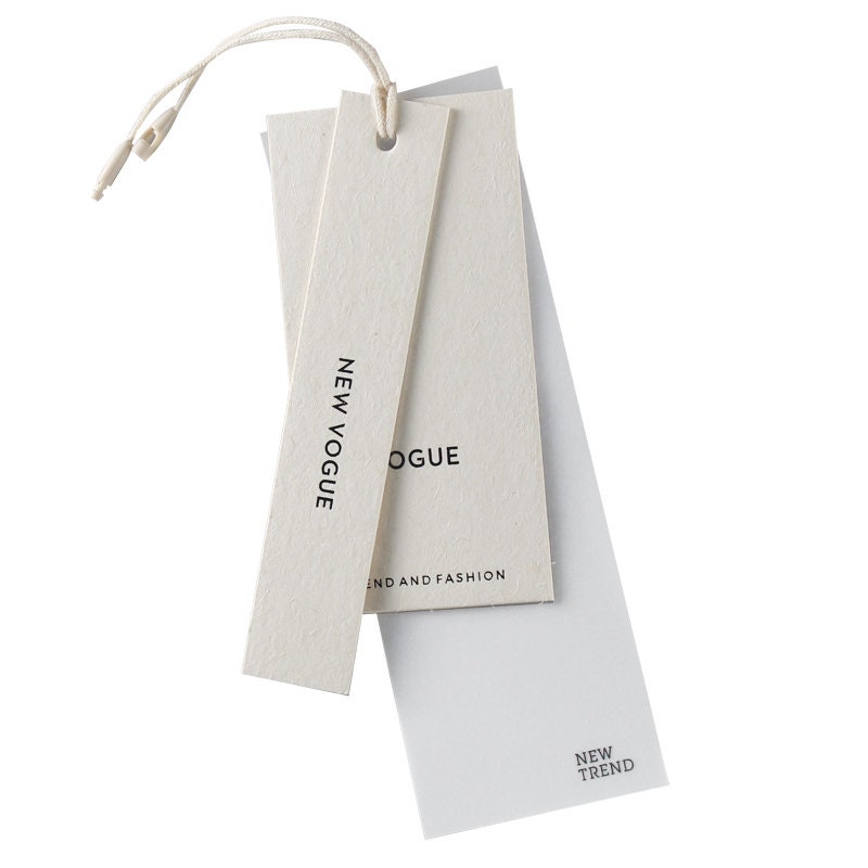 Set of 1000 Custom Hang Tag With String Personalized Paper | Etsy