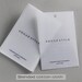 1000 Pcs Custom Cotton Hang Tag, Beige / White Cotton Hang Tag, Fabric ...