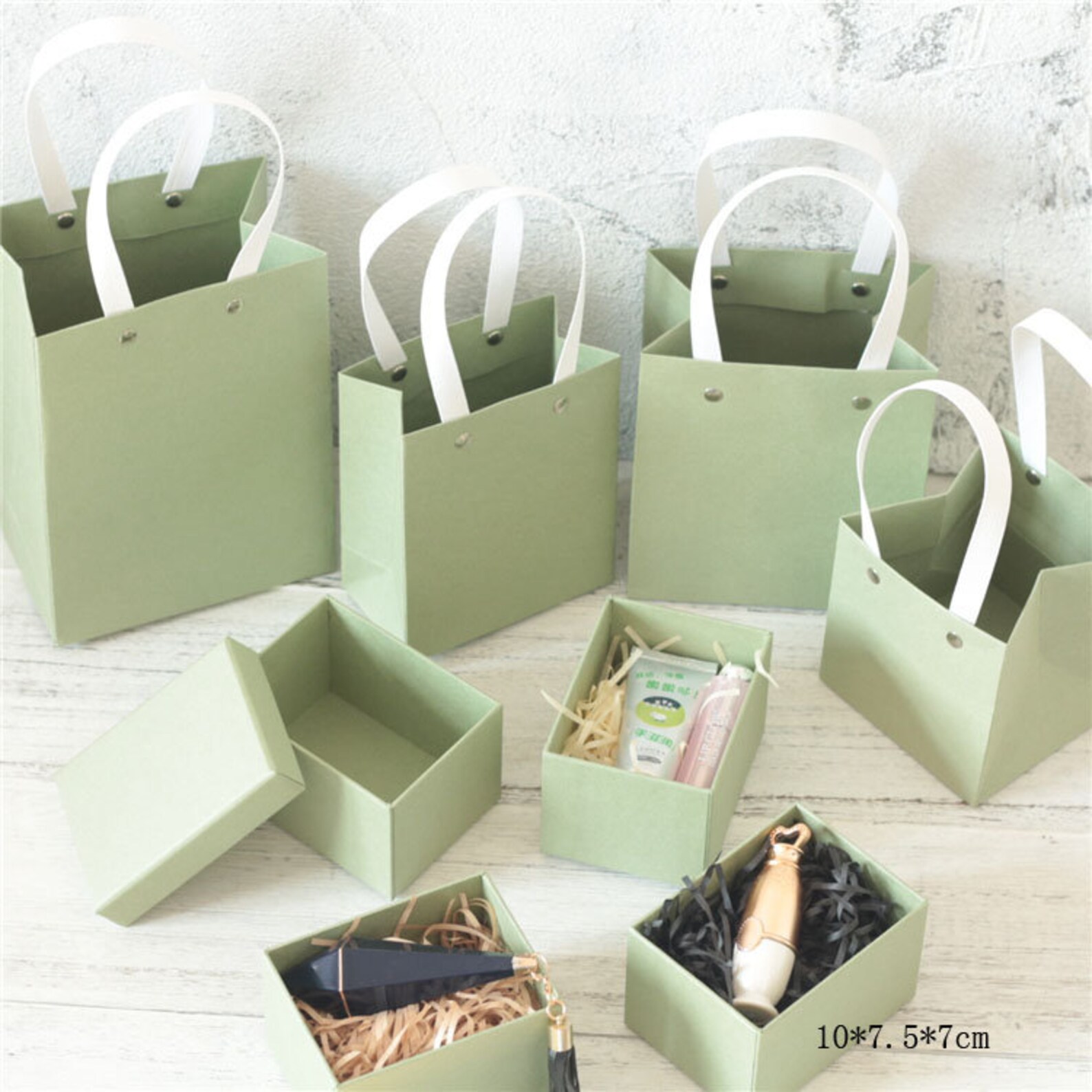 Light green Paper boxCraft Jewelry Gift BoxJewelry | Etsy