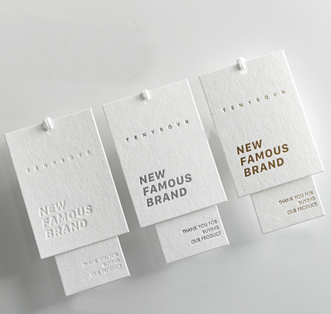 Set of 1000 Customized Double Hang Tags Business Hang Tag - Etsy