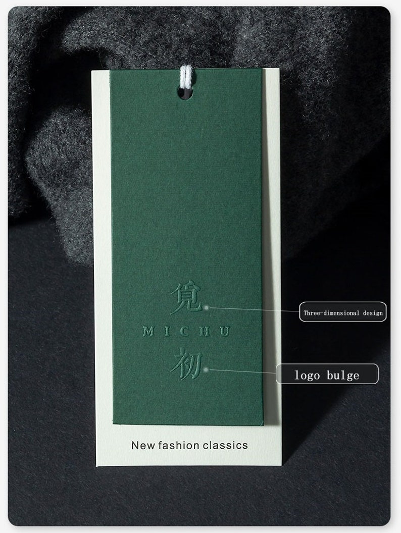 Custom Green Hang Tags Choose Your Material Size Color & - Etsy