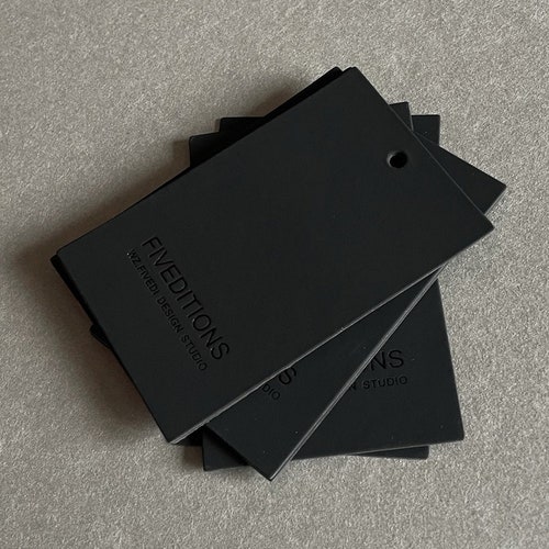 1000 Custom Single Black Hang Tagstags for Clothingprice - Etsy