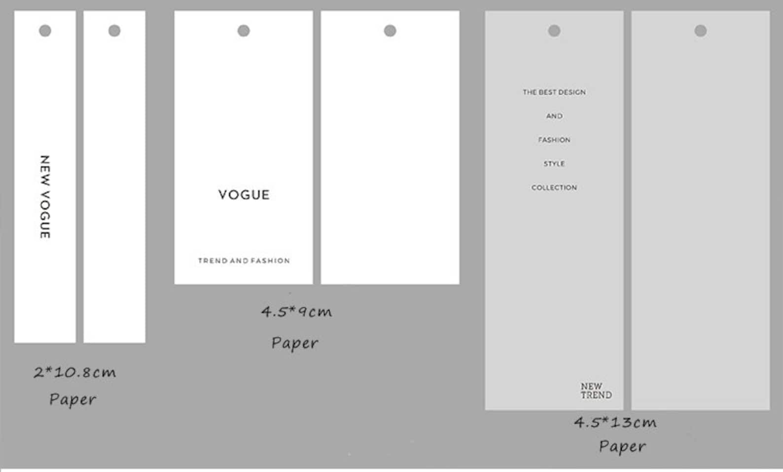 1000pcs Custom Clothing Hang Tags With String, Personalized Paper Tags ...