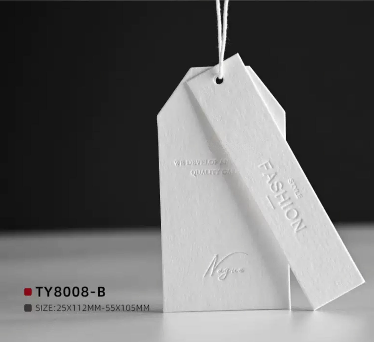 Set of 1000, Customized Double Hang Tags, Business Hang Tag, Price Tag ...