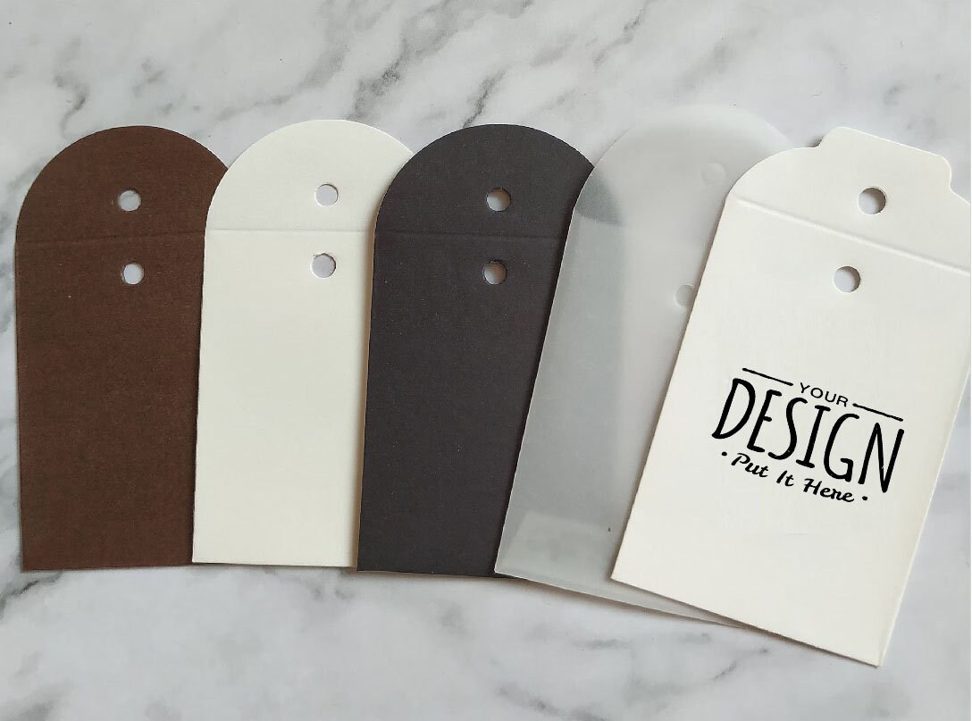 500 Custom Button Hang Tags – Personalized Garment Envelope Tag - Etsy