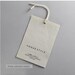 1000 Pcs Custom Cotton Hang Tag, Beige / White Cotton Hang Tag, Fabric ...