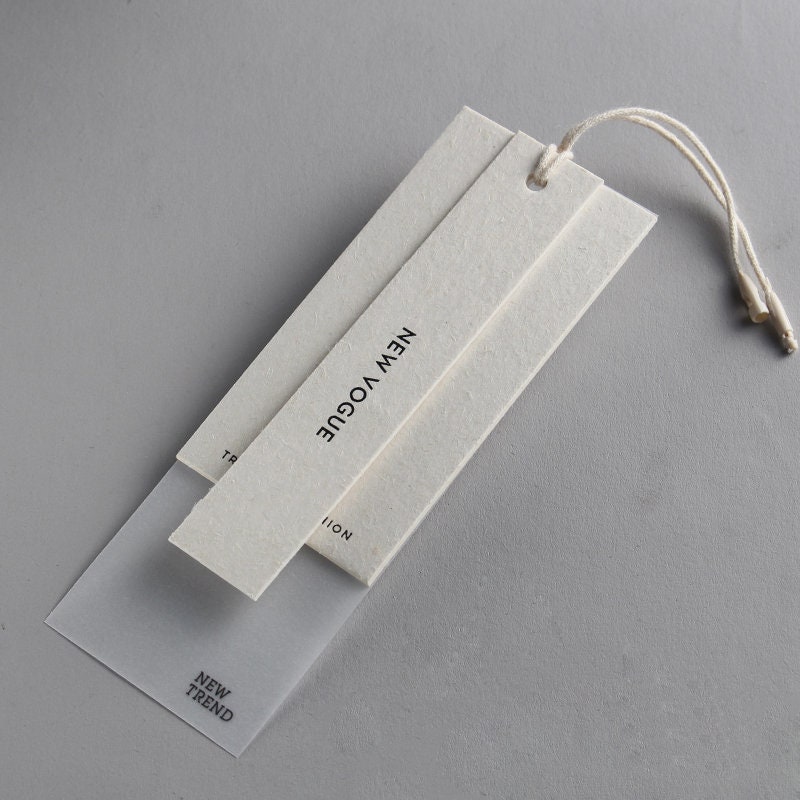 Set of 1000 Custom Hang Tag With String Personalized Paper | Etsy