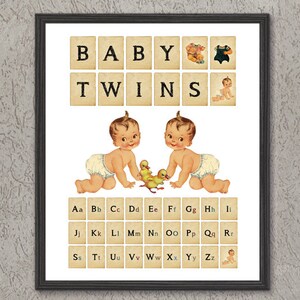 Baby Illustration Nursery Wall Art Printable Paper Dolls Room Decor ...