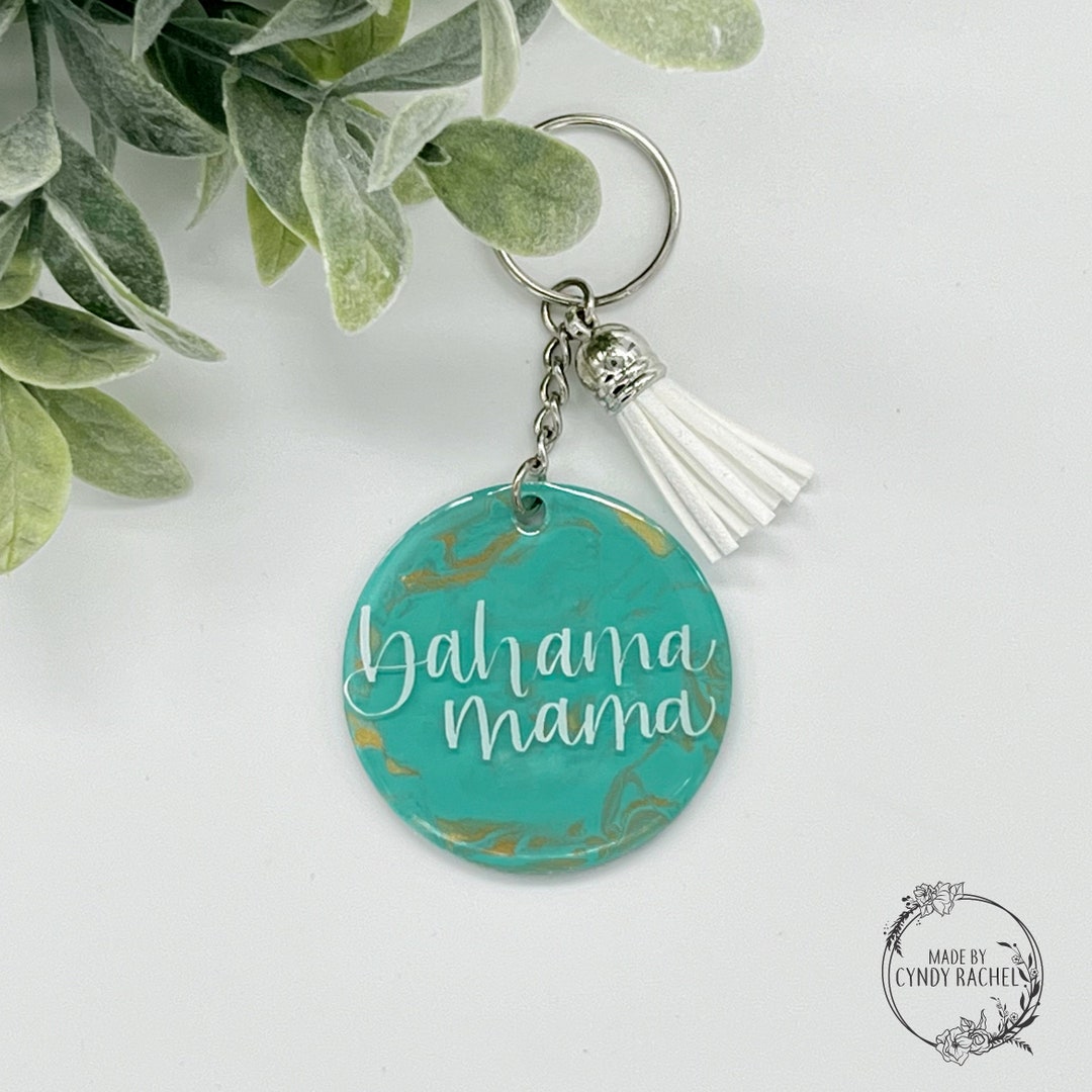 Beach Gift Bahama Mama Keychain - Etsy