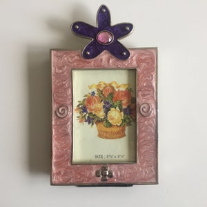 Floral Photo Frame Vintage Gift for Her - Etsy