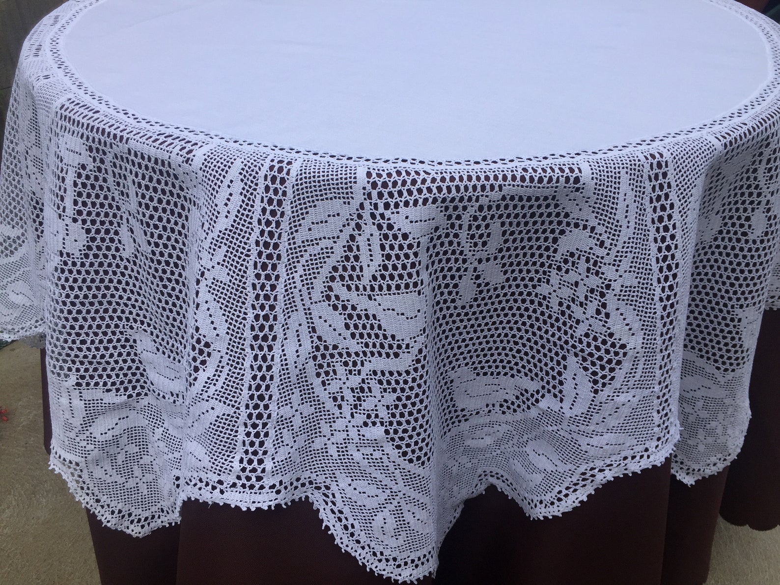 Mary Card Crochet Lace Tablecloth: Wild Clematis, Australian Chart - Etsy
