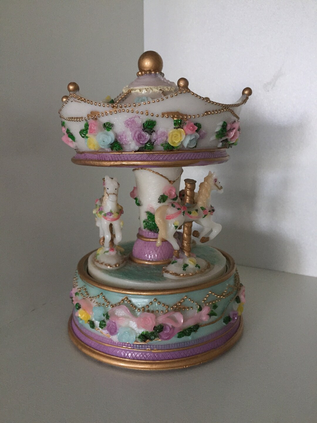 Vintage Musical Carousel Nursery Decoration - Etsy