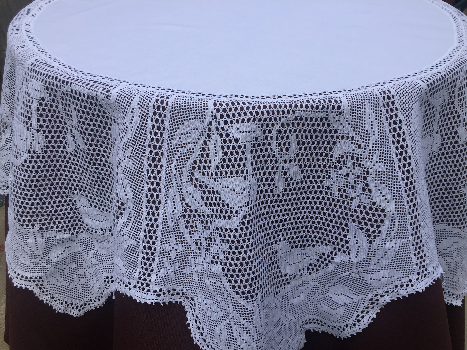 Mary Card Crochet Lace Tablecloth: Wild Clematis, Australian Chart - Etsy