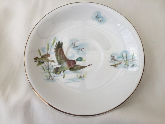 Vintage Alfred Meakin Mallard Duck Pattern Glo White Orphan | Etsy