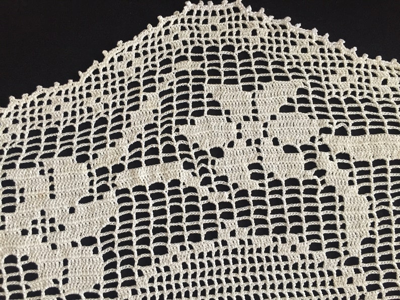 Mary Card Designed "lacey LILY Round or Oval Mat" Filet Crochet Lace ...