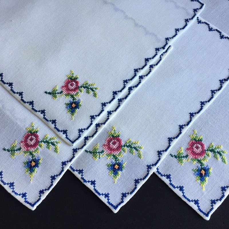 Embroidered Napkins - Etsy