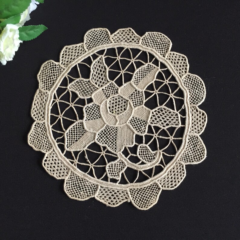 Curated Eclectic Selection of Cotton Lace Doilies | Vintage Handmade - Etsy