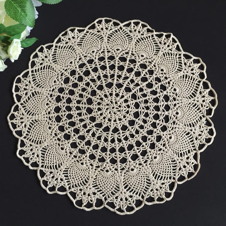 Curated Eclectic Selection of Cotton Lace Doilies | Vintage Handmade - Etsy