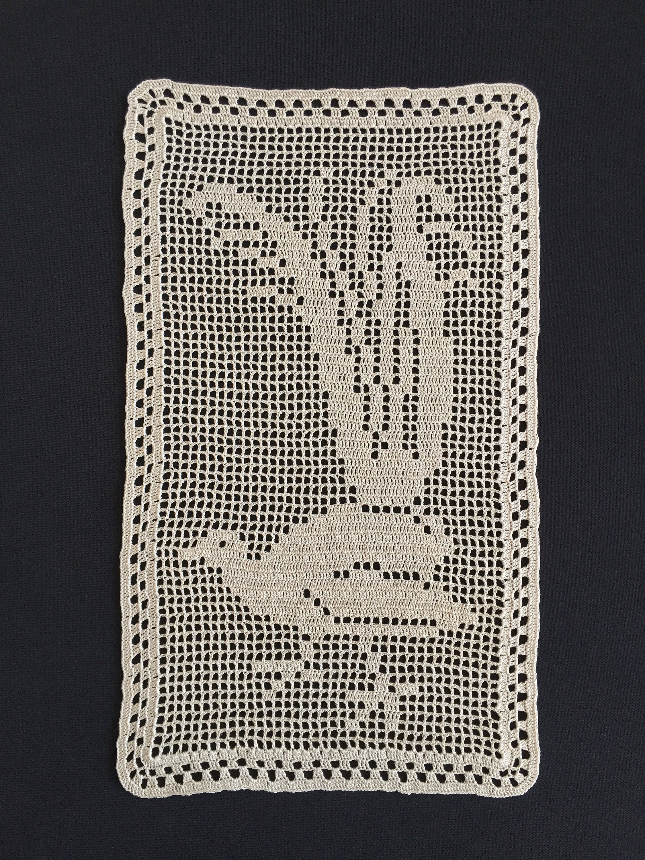 Mary Card Designed "lyrebird" Filet Lace Inset (1915 Book #1 New ...