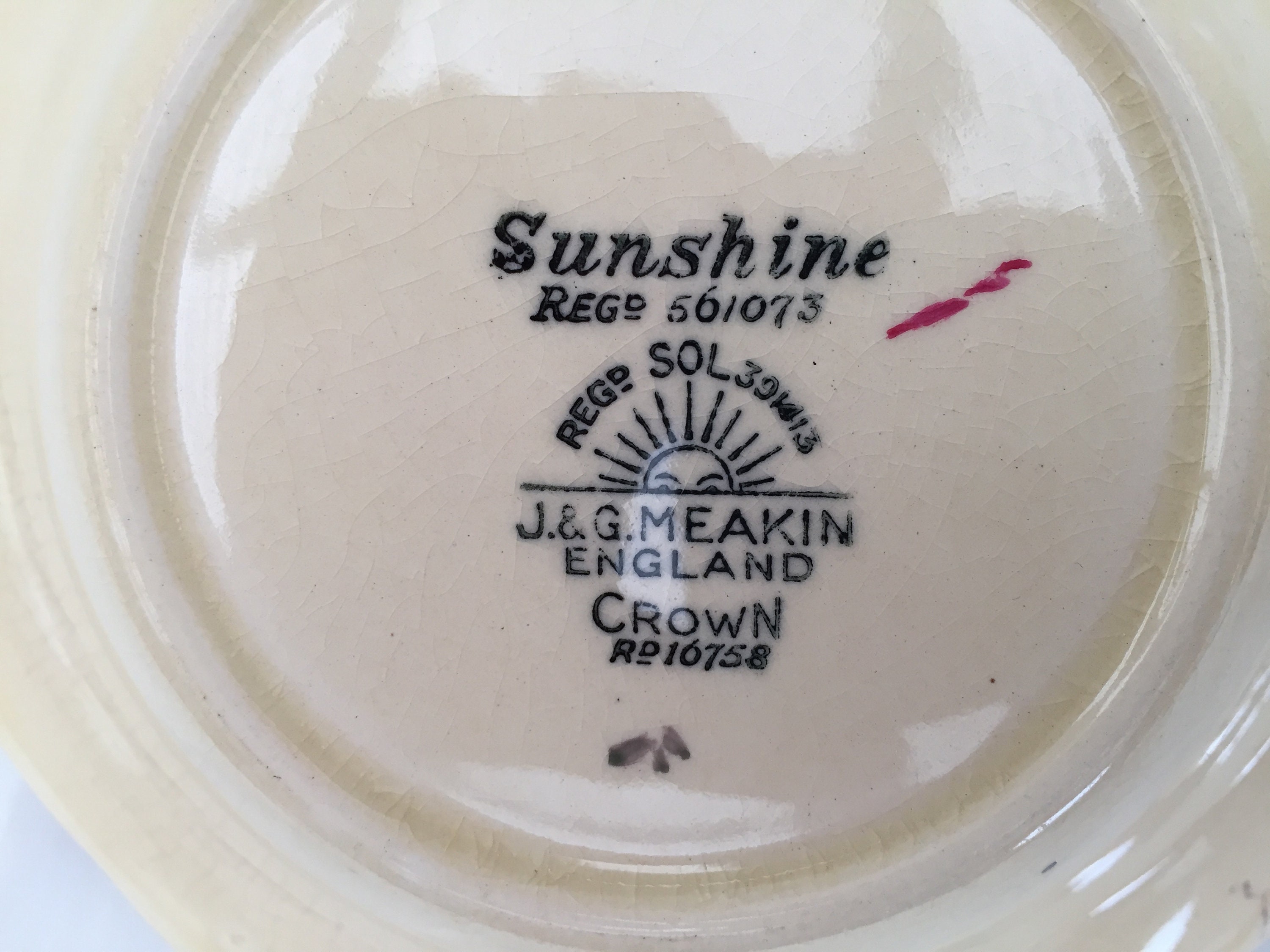 J & G Meakin Sunshine Crown MEK196 Pattern Vintage Dessert - Etsy Australia