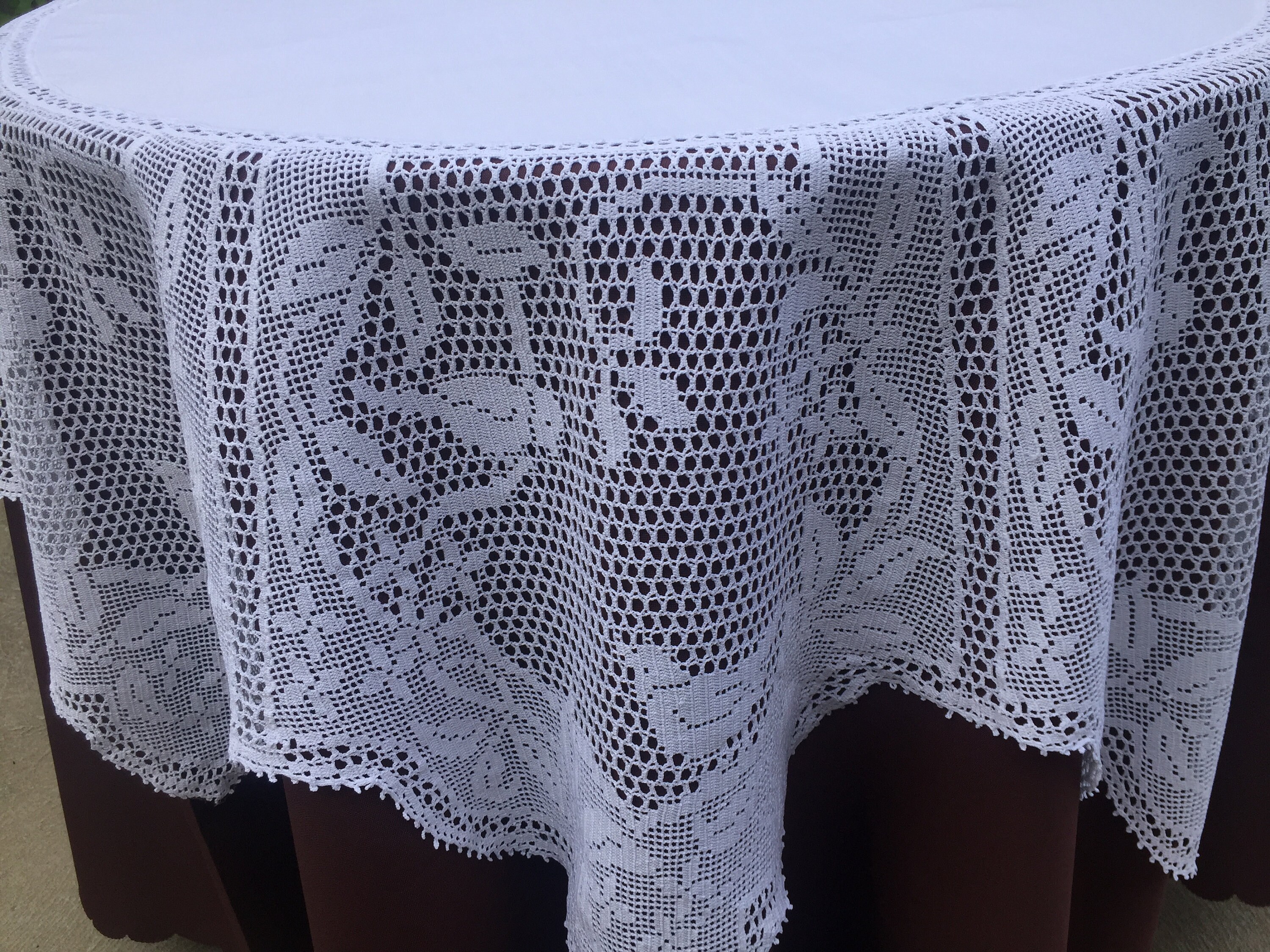 Mary Card Crochet Lace Tablecloth: Wild Clematis, Australian Chart - Etsy