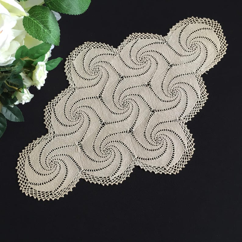 Curated Eclectic Selection of Cotton Lace Doilies | Vintage Handmade - Etsy