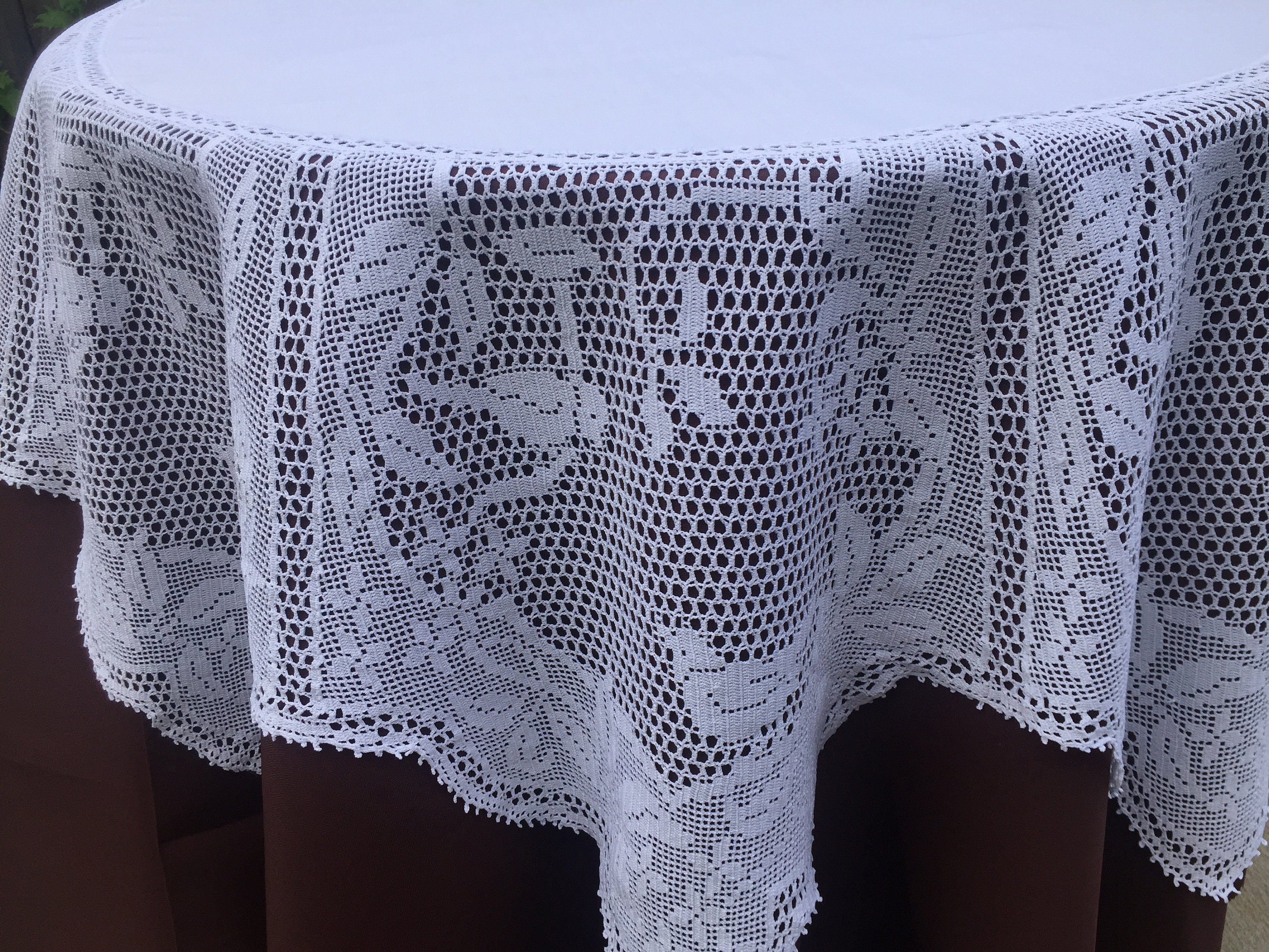 Mary Card Crochet Lace Tablecloth: Wild Clematis, Australian Chart - Etsy