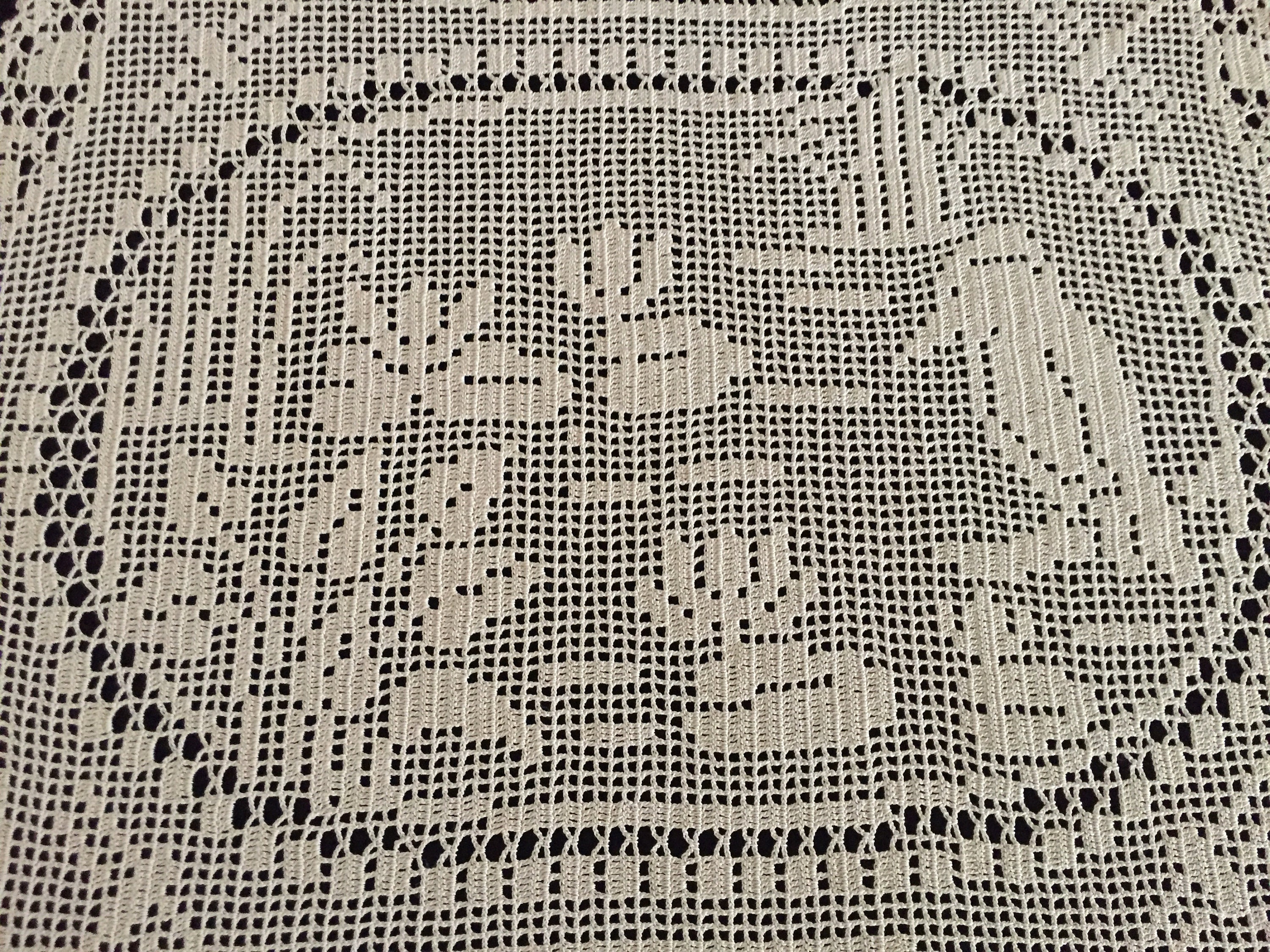 Mary Card Designed "pond Lily" (1930s) Vintage Crochet Lace Placemat ...