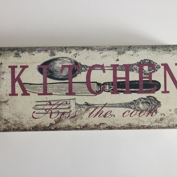 Vintage Kitchen Sign - Etsy