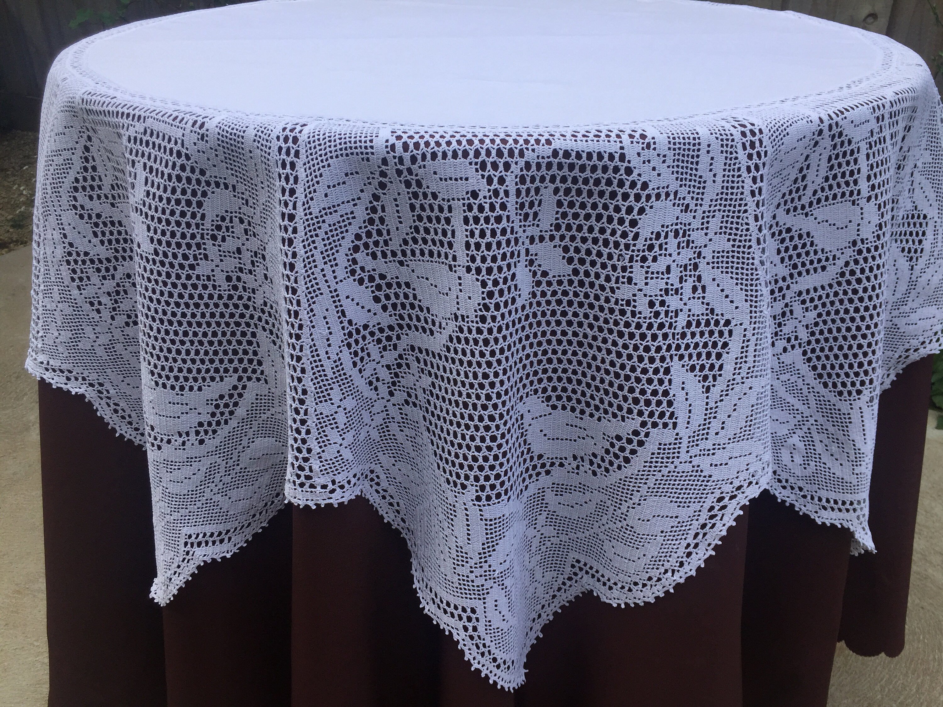 Mary Card Crochet Lace Tablecloth: Wild Clematis, Australian Chart - Etsy