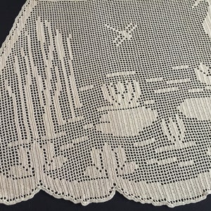 Vintage Crochet Lace Placemat Doily: Mary Card "pond Lily" Design - Etsy